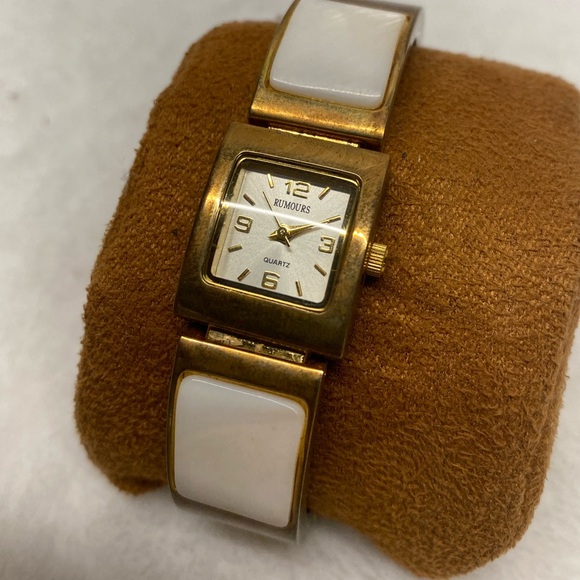 Rumours | Accessories | Vintage Rumours Womans Cocktail Watch Gold Tone ...